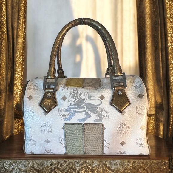 MCM | Bags | Mcm Princess Lion Boston Bag A30 | Poshmark